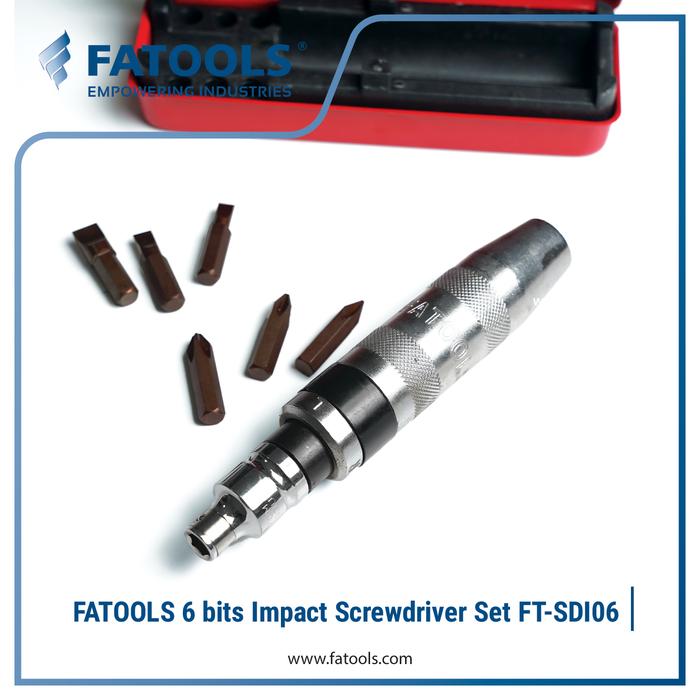 Jual FATOOLS SDI06 Impact Screwdriver SET 6 Bits Obeng Pukul - Jakarta ...