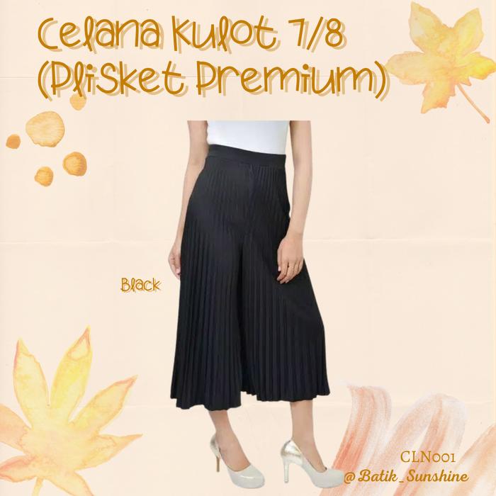 Jual Celana Kulot Wanita 7/8 (Plisket/Pleated Premium) CLN001 fit to S ...
