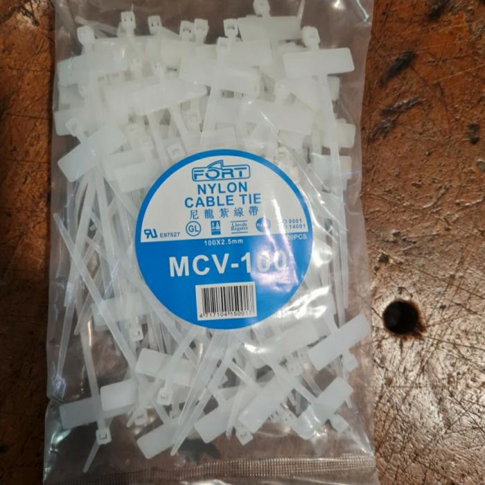 Jual Kabel ties label 10cm x 2,5mm putih isi 100bh - Jakarta Pusat ...