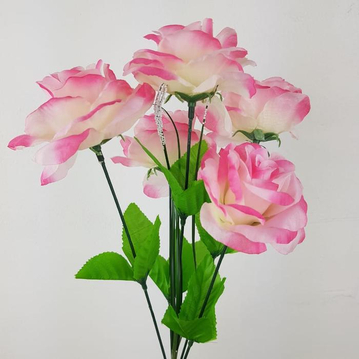 Jual Bunga plastik mawar palsu artificial plastik hias dekorasi - Tosca ...