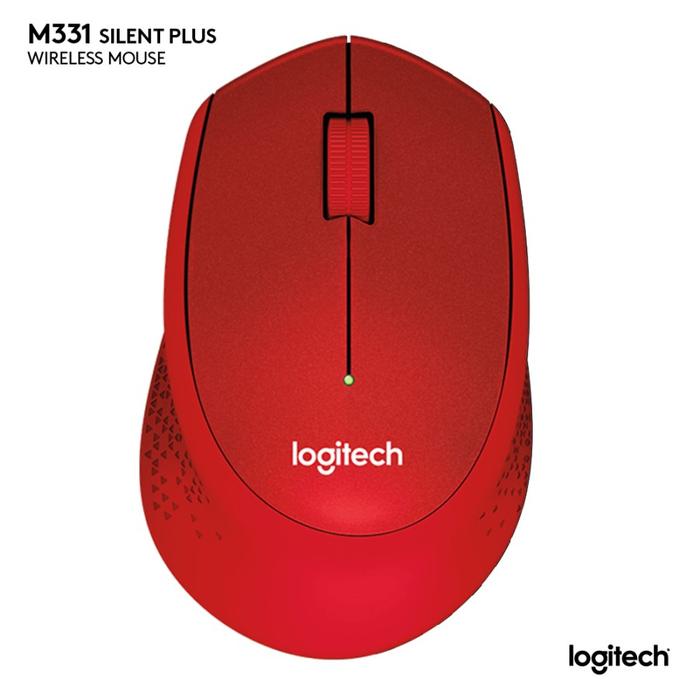 Jual Logitech M331 Mouse Wireless Silent Click Garansi Resmi - Merah ...