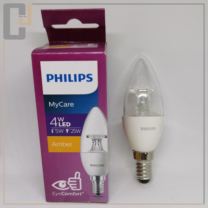 Jual Philips Led Candle 4W 4Watt Kuning 2700K Lampu Lilin - Jakarta ...