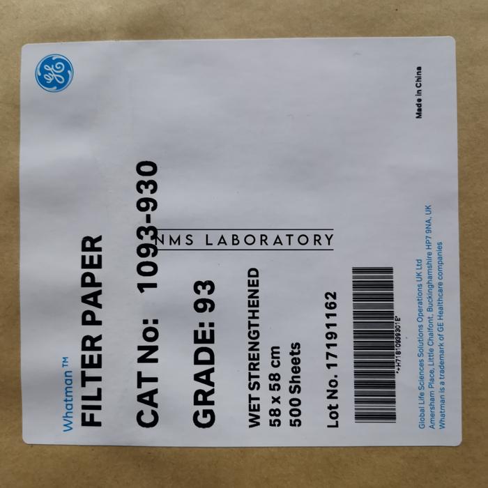Jual Kertas Saring Filter Paper Laboratorium Whatman 1093-930 58x58 cm ...
