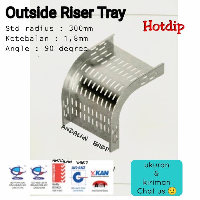 Jual Outside Riser Tray 200x 50/kabel tray outside/ tray outside 200 x ...