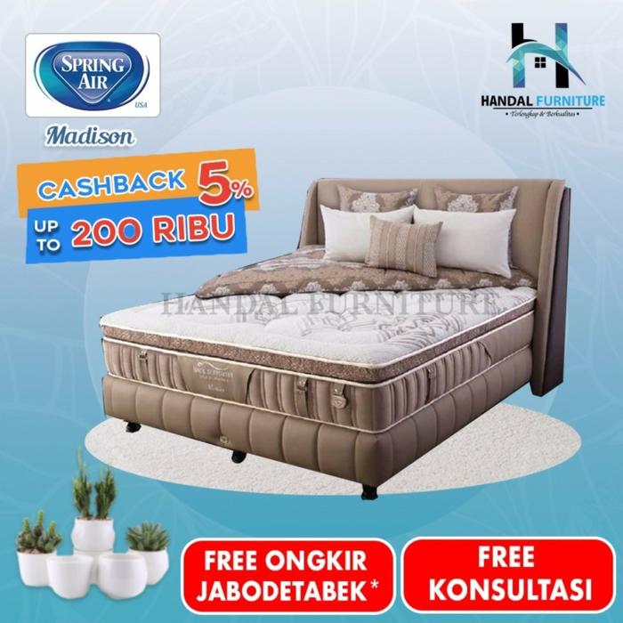 Jual PROMO! SPRING AIR SET SPRINGBED KASUR MADISON NEW UK 200X200 ...