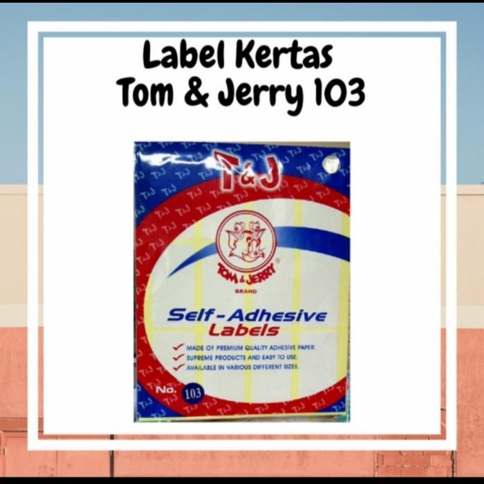 Jual Label 103 Tom & Jerry / Label Stiker Tom & Jerry No.103 - Jakarta ...