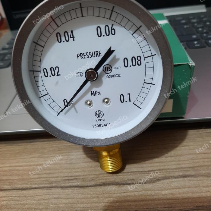Jual pressure gauge 1bar NKS nagano gs51-131 0,1mpa 3inch - Kota Bandung - tech teknik | Tokopedia