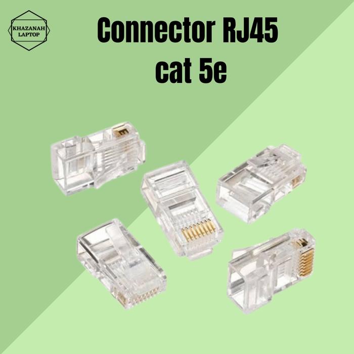 Jual Connector RJ45 cat 5e best konektor RJ45 pin LAN konektor LAN ...
