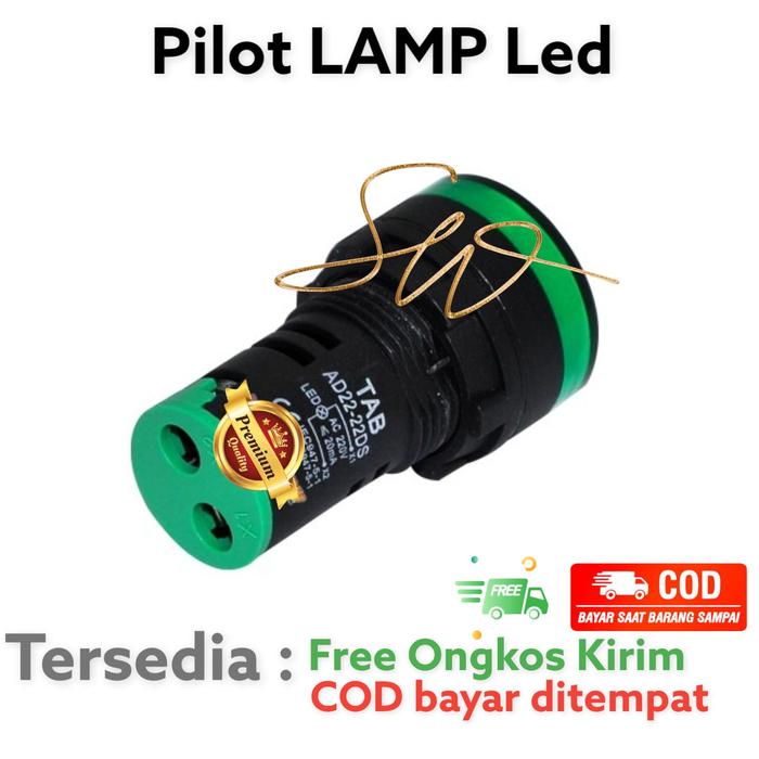 Jual PILOT LAMP LED/LAMPU INDIKATOR 22mm 220v/LAMPU PANEL/PILOT LAMP ...