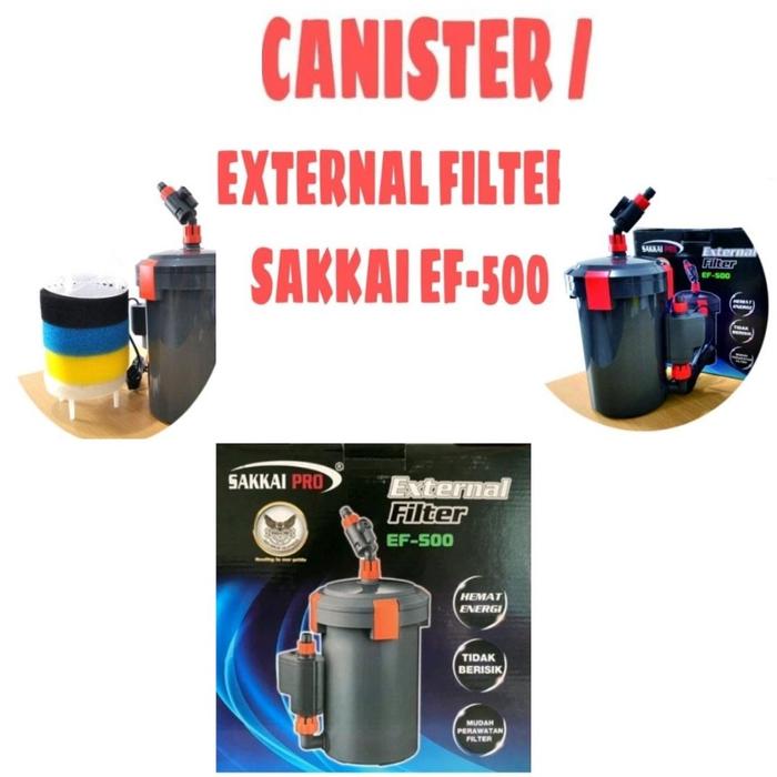 Jual EXTERNAL FILTER SAKKAI EF-500 CANISTER KOLAM FILTER AQUARIUM ...