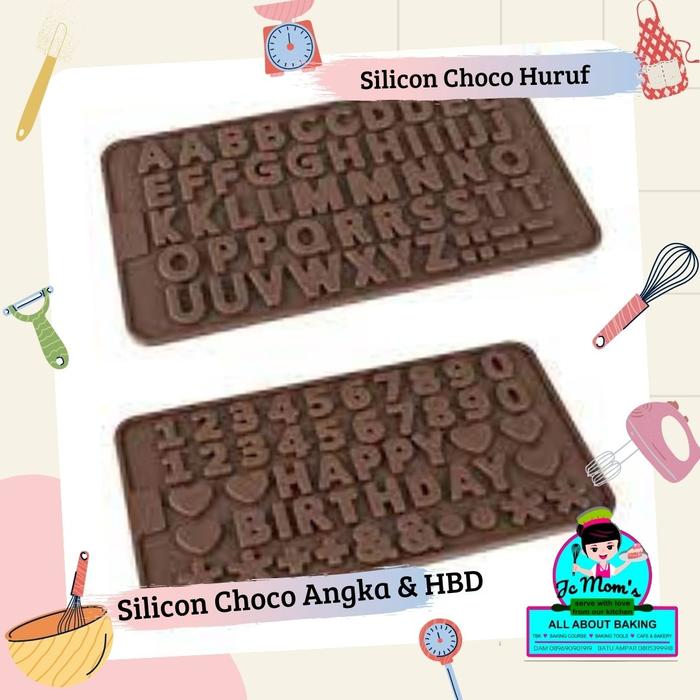 Jual Silicone Choco Bar 12 Cup,Alphabet,Angka & HBD - Alphabet - Kota ...