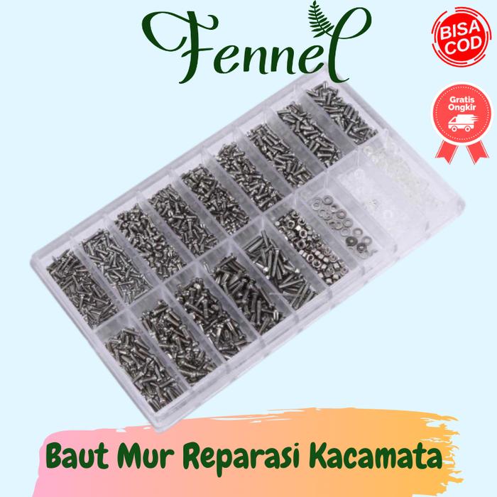 Jual Baut Mur Kecil Reparasi Kacamata 1000 PCS A3 - Kab. Bantul ...