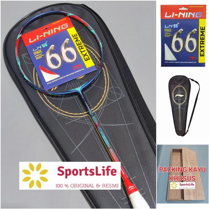 Jual RAKET BADMINTON LINING AERONAUT 9000 C COMBAT ORIGINAL - +SENAR ...