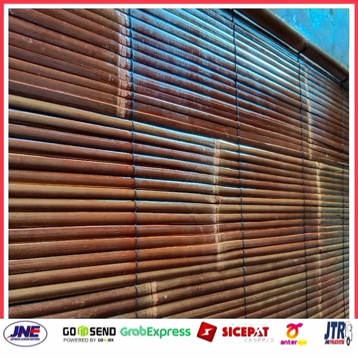 Jual Tirai Bambu 100x200 Kulit Sudah Vernis Krei Bambu Outdoor - L-1m X ...