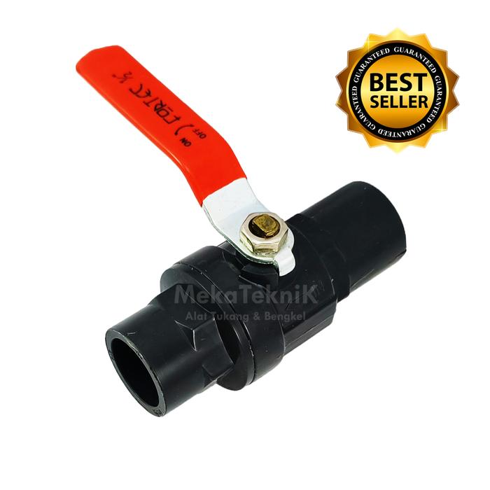 Jual BALL VALVE PVC GAGANG PLAT 1/2" FORTEC / STOP KRAN / BALLVALVE PVC - Kota Medan ...