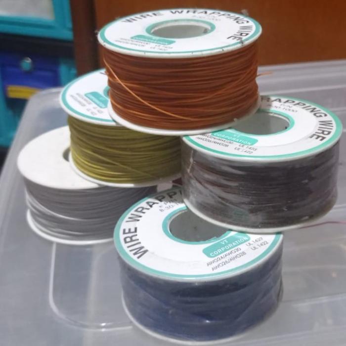 Jual per 1 meter 30 AWG Wrapping Wire Single core Copper Cable kabel ...