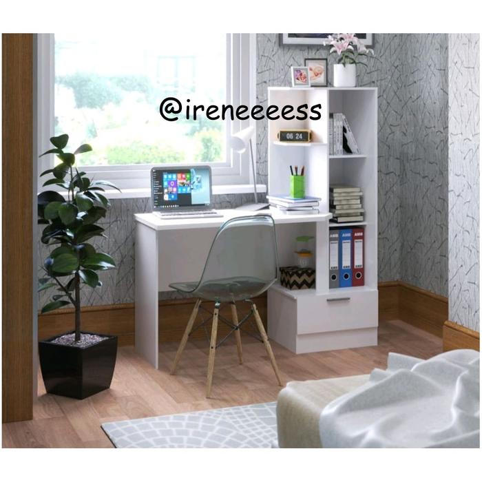 Jual MEJA BELAJAR / MEJA KERJA / MEJA SERBAGUNA LETTER L DESAIN TERBARU ...