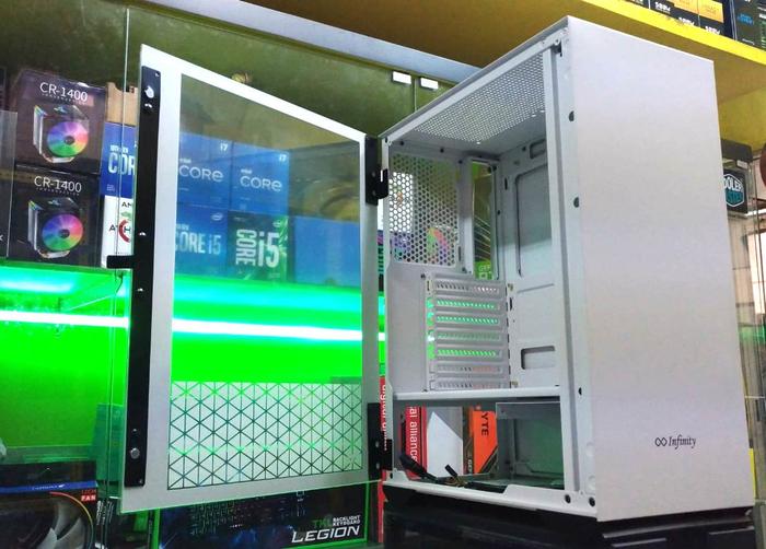 Jual Infinity Flash V3 | Casing Gaming atx +1fan RGB minimalis promo ...