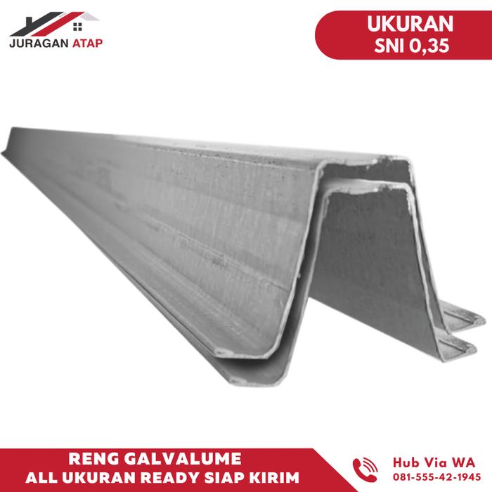 Jual RENG Baja Ringan 0,35 Galvalume - Rangka Atap Baja Ringan - 0,25 ...