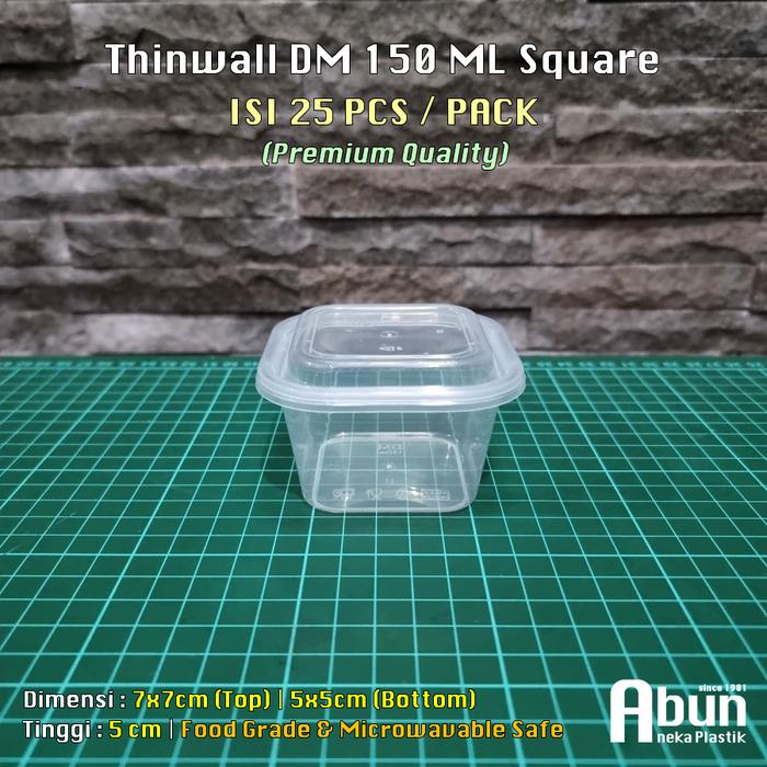 Jual Thinwall DM Square 150 ML Isi 25pcs - Jakarta Selatan - Abun Aneka ...
