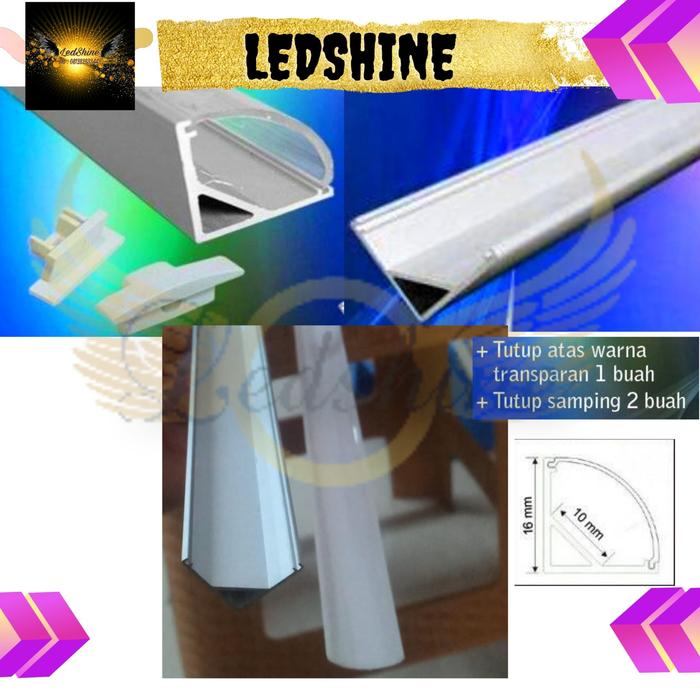 Jual Casing Aluminium for Hard Strip LED Aluminium Model A Ukuran 1 ...