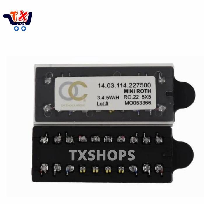 Jual Dental Bracket / Behel Gigi Mini Roth slot 018 022 Orthodontic ...