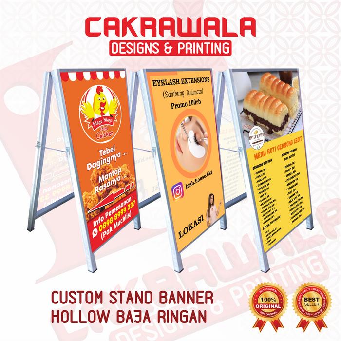 Jual STANDING BANNER HOLLOW BAJA RINGAN CUSTOM UKURAN - PAPAN PROMOSI ...