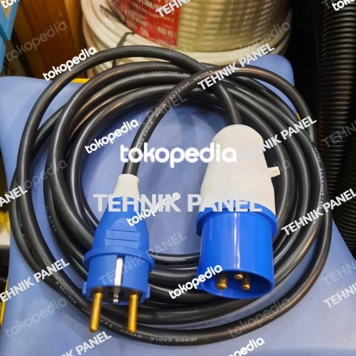 Jual KABEL PENGHUBUNG GENSET Ke LISTRIK MALE to MALE 3pin 32A Steker ...