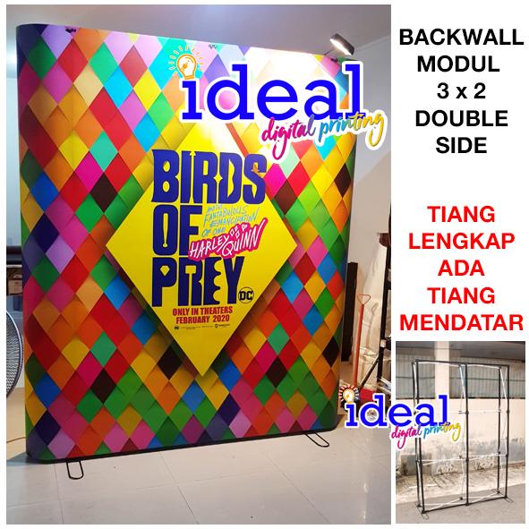 Jual Backwall portable / backdrop 3 x 2 straight double side/ dua sisi ...