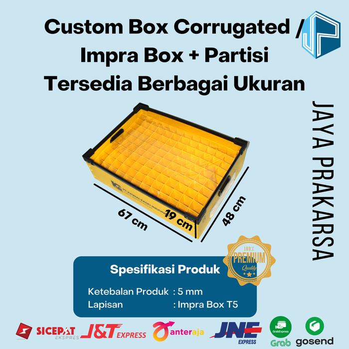 Jual Custom Corrugated Box/ Impra Box/ Tempat Penyimpanan T5mm ...