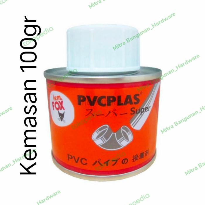 Jual Lem Pipa Pralon Pvc Fox Kaleng 100gr Lem Fox Super PVCPLAS - Kab ...