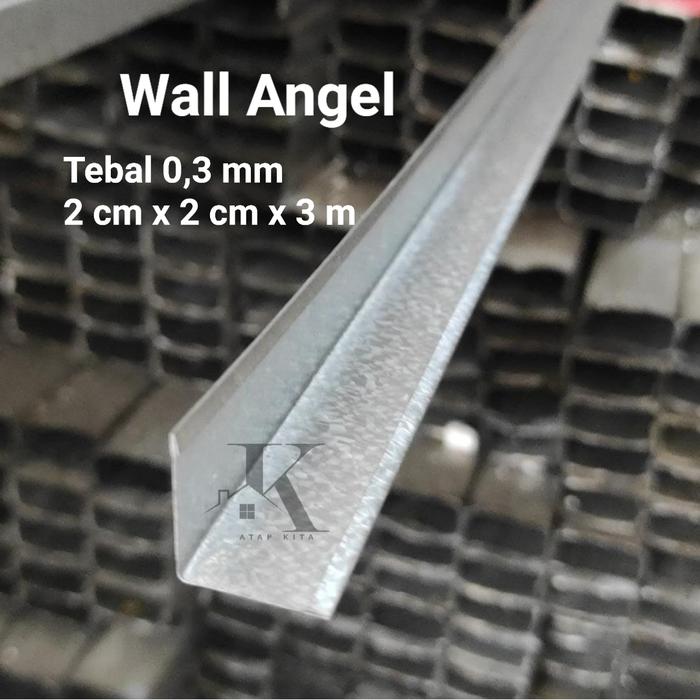 Jual Wall Angle / Siku L 2x2 cm / Siku Pinggiran Plafon / Rangka Siku ...