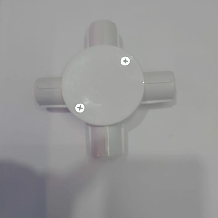 Jual T-Dus/T Dus Listrik/Cross Dus 20mm Cabang 4 Putih Polos - Jakarta ...