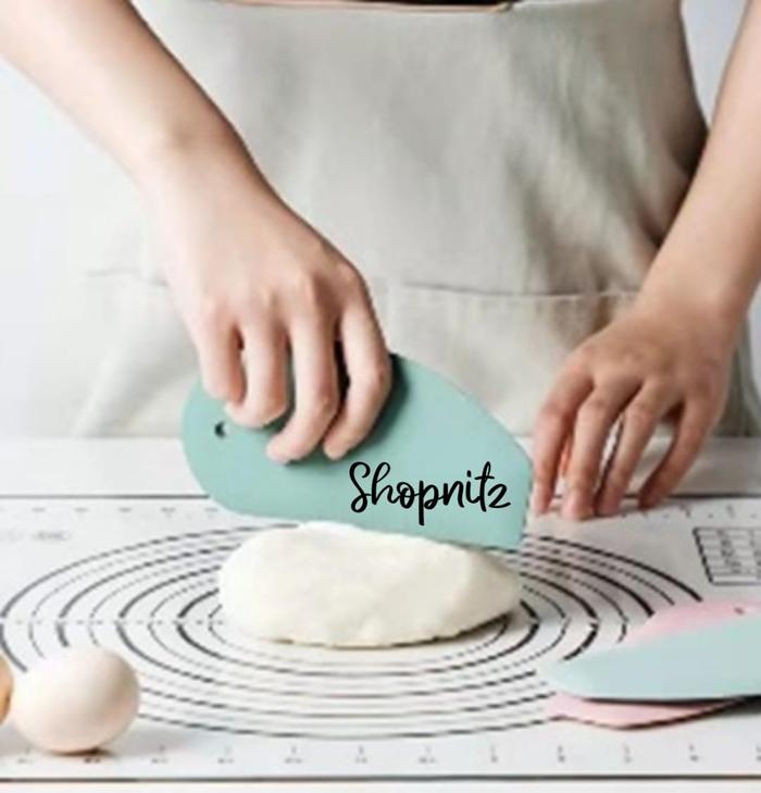 Promo Scrapper Silicone Pemotong Adonan Roti Dough Cutter Scraper ...