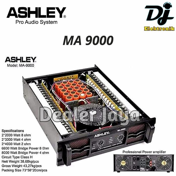 Jual Power Amplifier Ashley MA 9000 / MA-9000 / MA9000 - 2 channel ...