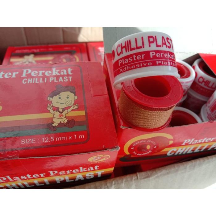 Jual plester roll kecil Chili Plast kecil 12,5 mm x 1 m plester pelekat ...