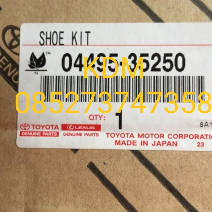 Jual Kampas Rem Belakang atau Brake Shoe Toyota Hiace Commuter 04495 ...