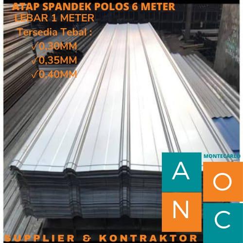 Jual ATAP SPANDEK POLOS PANJANG 6 METER - 0,40MM - Kab. Bogor - Anoc ...