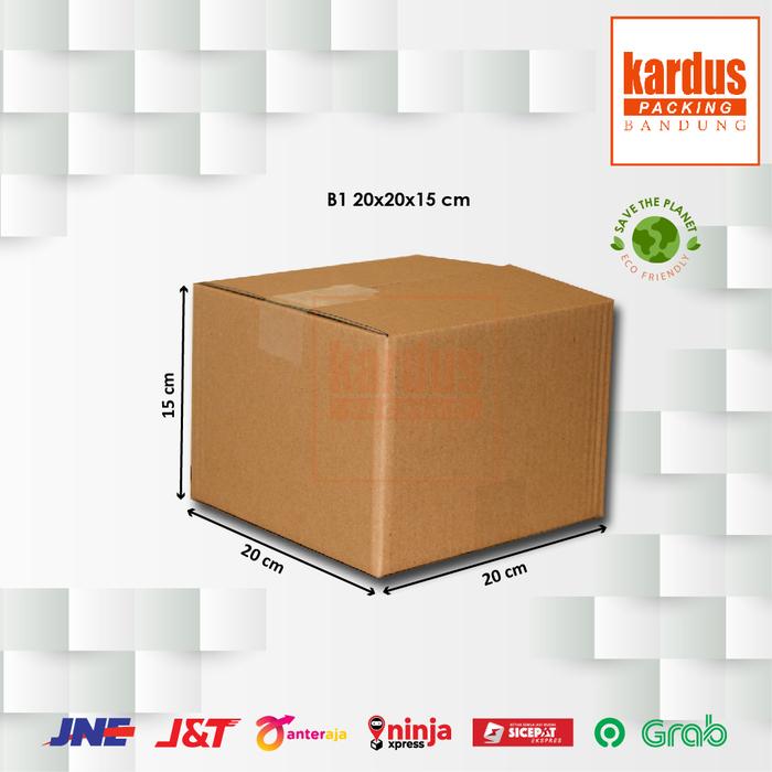 Jual Kardus Box Karton Dus Kotak Packing Topi Polos Uk 20x20x15 - Kota ...