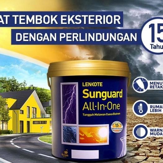 Jual Cat Tembok Exterior LENKOTE SUNGUARD ALL IN ONE 20 Liter AVIAN ...