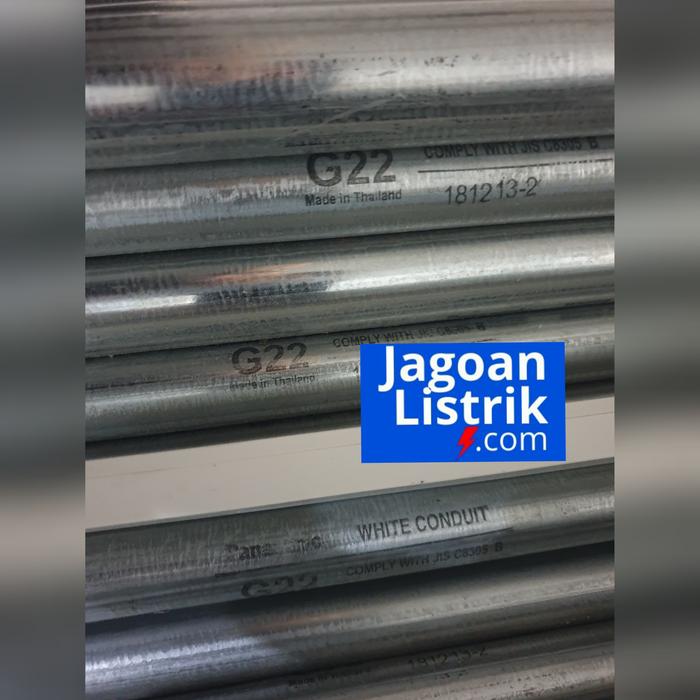 Jual Pipa Conduit G22 Panasonic Steel Pipe Besi G-22 3/4inch 3/4 ...