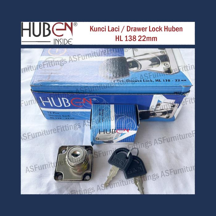 Jual Kunci Laci / Drawer Lock Huben HL 138 22mm - Jakarta Utara - AS furniture fittings | Tokopedia