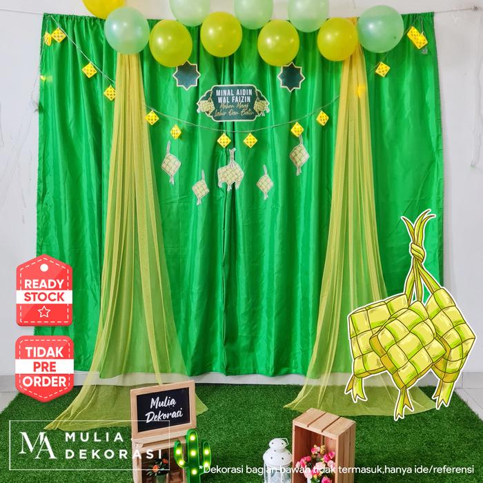 Jual Backdrop Photobooth Lebaran Ramadhan Paket Lengkap Balon EID ...