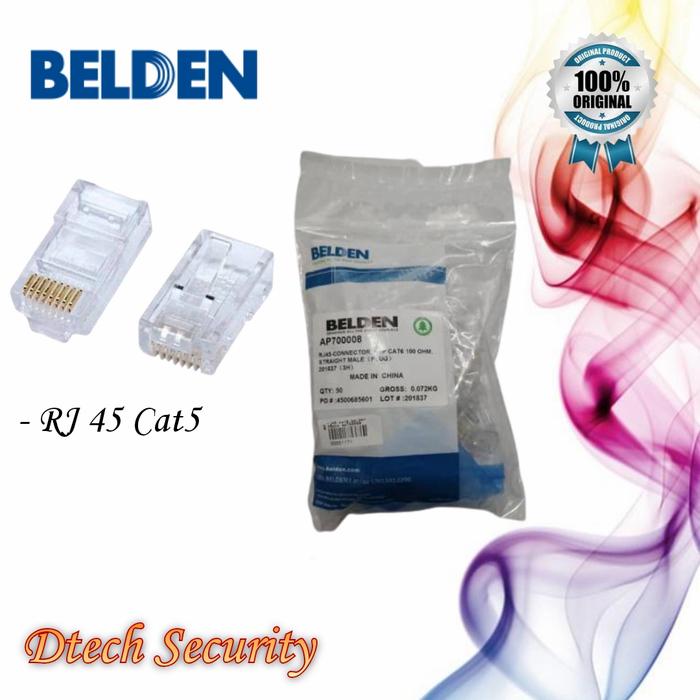 Jual Pin RJ 45 Cat5 Belden / Konektor RJ 45 Cat5 Belden Original ...