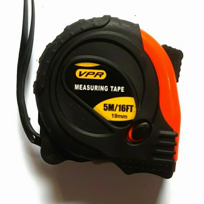 Jual Meteran VPR 5m | Measuring tape 5 m meter karet 16ft 19mm roll ...