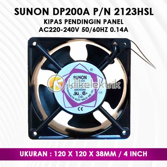 Jual Cooling Fan SUNON DP200A P/N 2123HSL AC220V KIPAS PEDINGIN PANEL 12 CM - Jakarta Barat ...