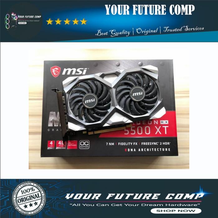 Jual VGA MSI MECH RX 5500 XT 4GB | RX 5500XT 4 GB OC Gaming - Jakarta ...