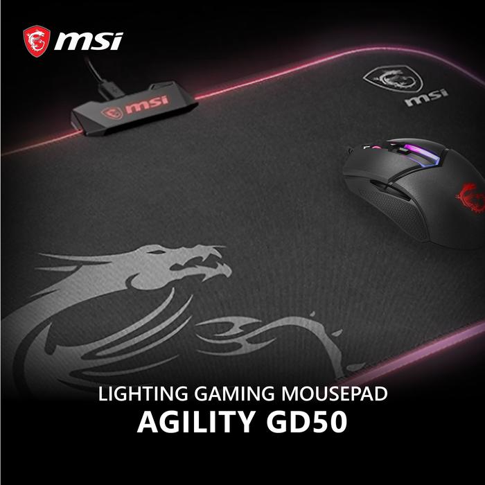 Promo MSi Agility GD60 | Mousepad Gaming RGB Cicil 0% 3x - Jakarta ...