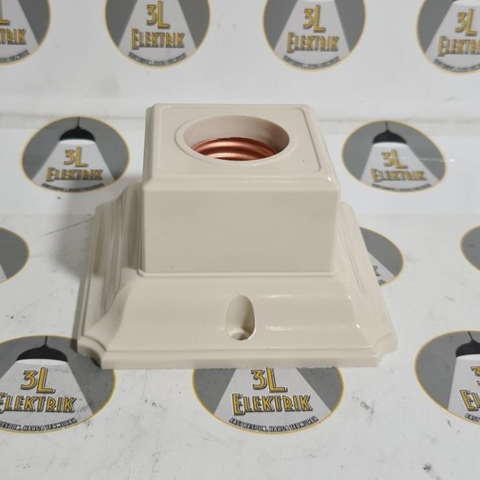 Jual FITTING BROCO KOTAK / FITTING PLAFON BROCO KOTAK 1210 CREAM - Kab ...