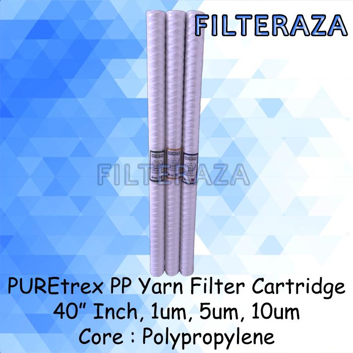 Jual PUREtrex PP Yarn Filter Cartridge 40" Inch Micron 1, 5, 10um ...